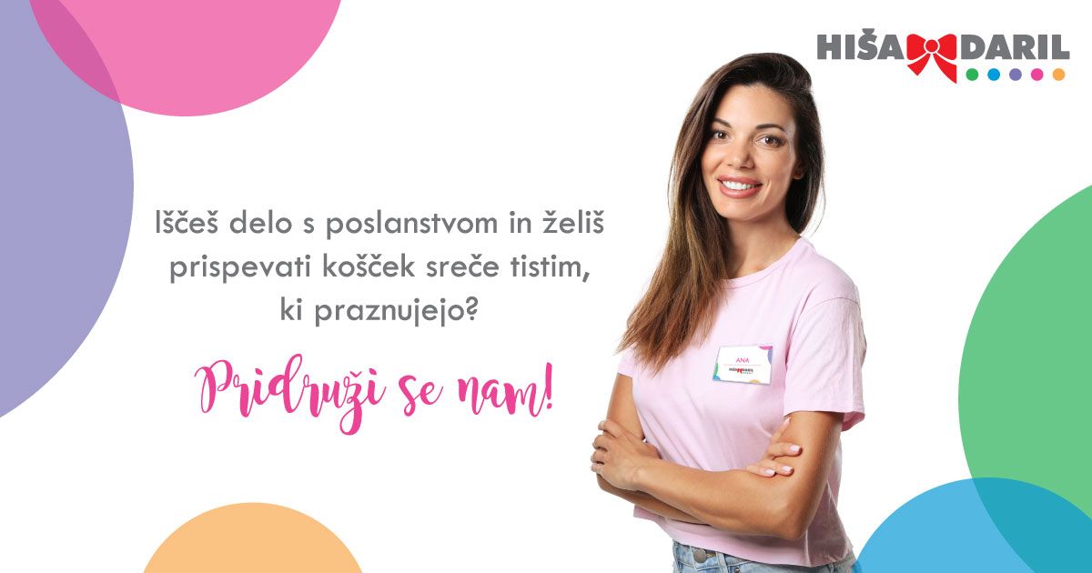 Poslovodja (m/ž) za Ljubljana Rudnik - HIŠA DARIL D.O.O.